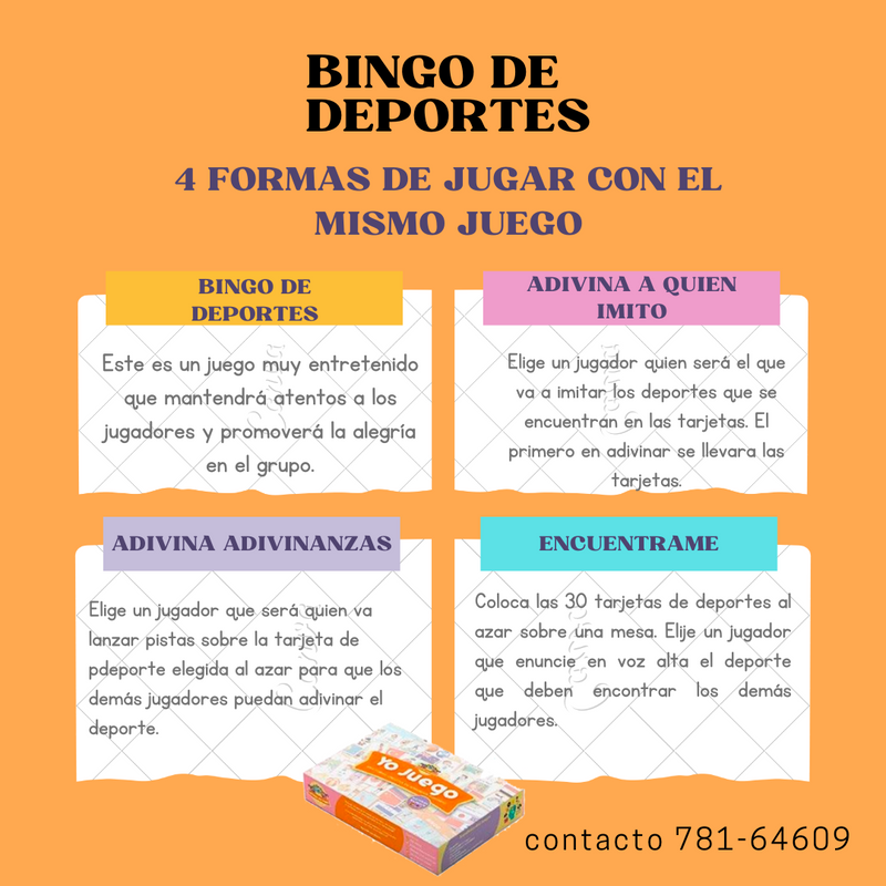 Bingo de Deportes – materiales.com.bo
