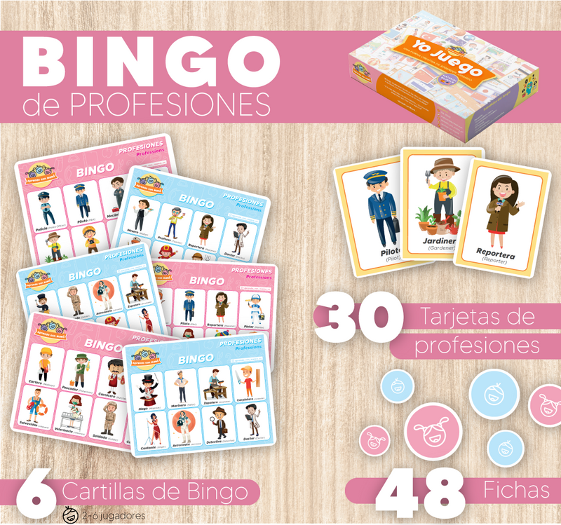 Bingo de Profesiones – materiales.com.bo